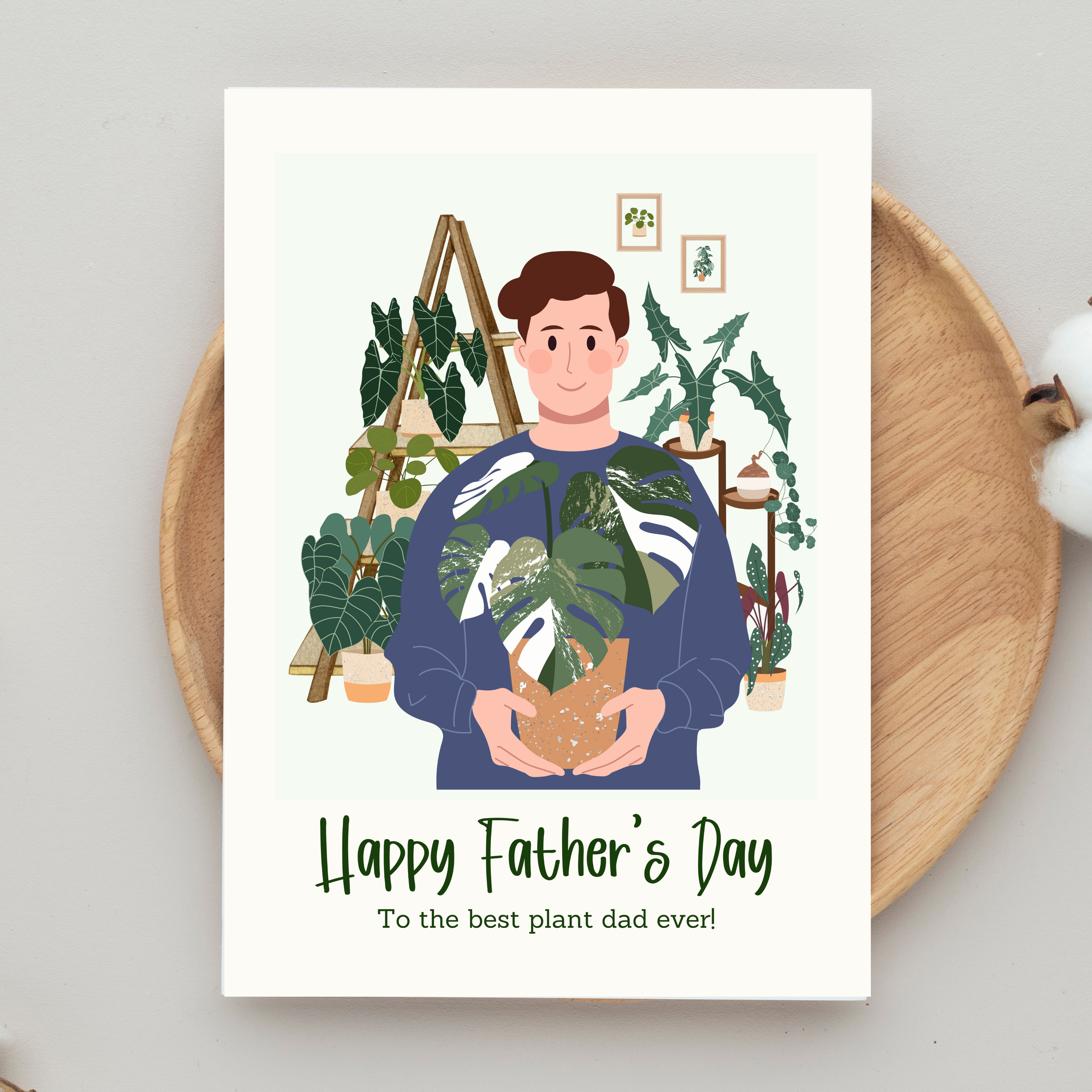 Plant collector Dad Father's Day Greeting Cards – My Plantasy